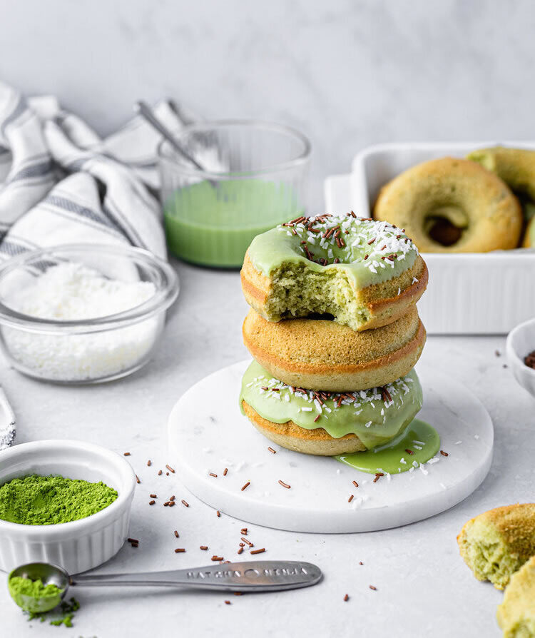 BAKED MATCHA RING DONUTS – Matcha Ninja