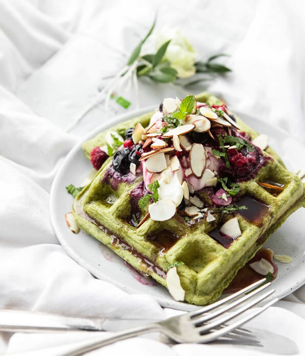 VEGAN MATCHA WAFFLES – Matcha Ninja