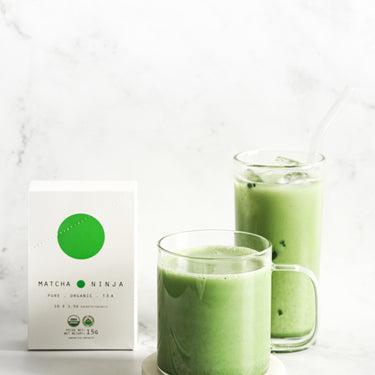 Box of 10 x Single Serving Sachets of Matcha Ninja